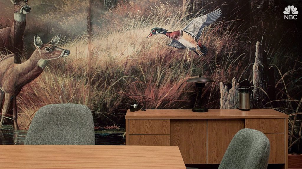 Parks And Rec Ron Swansons Desk - Funny Meeting Backgrounds