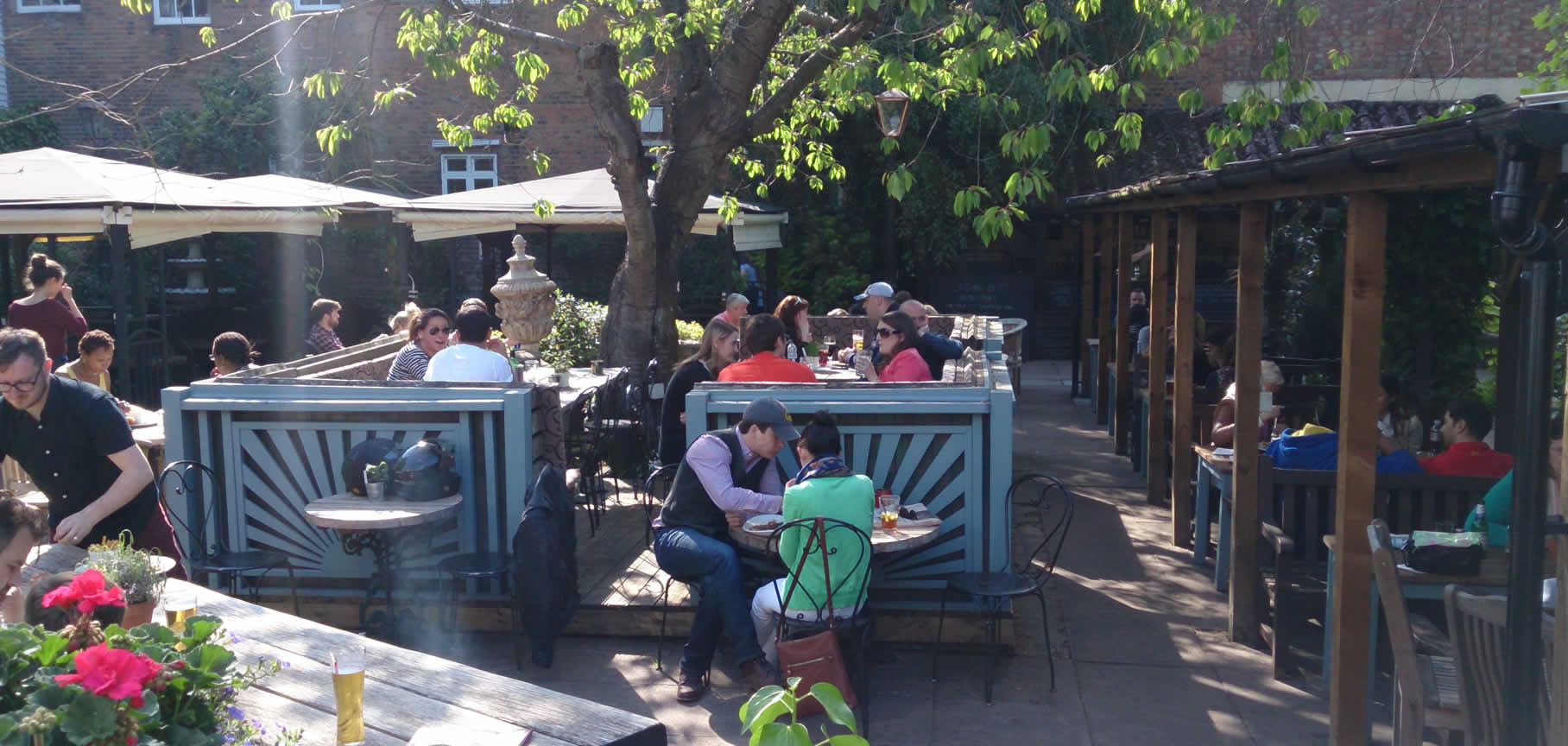 9 Pub Beer Garden Zoom & Teams Backgrounds - Funny Meeting Backgrounds